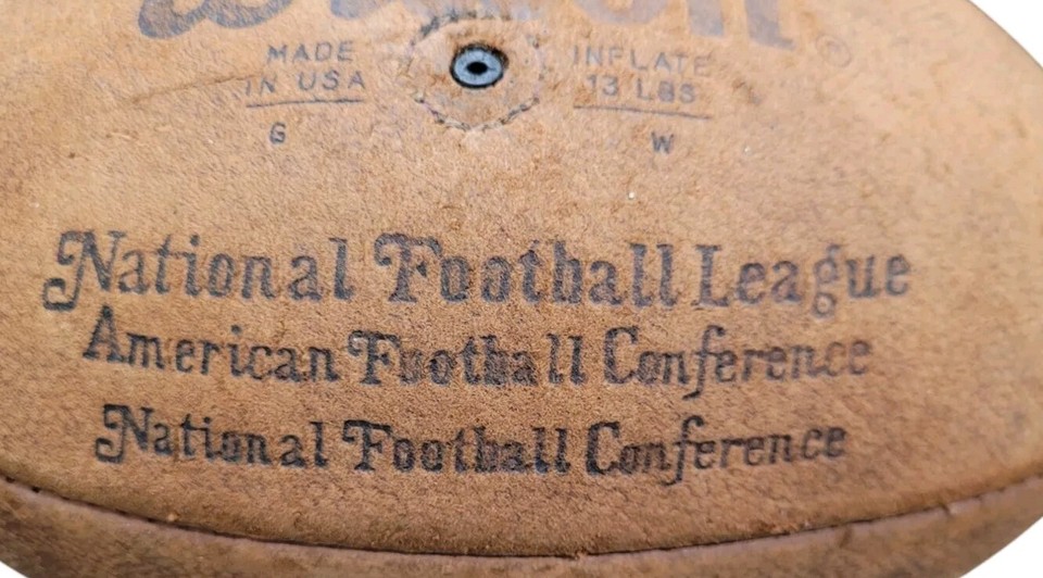 WILSON NFL FOOTBALL OFFICIAL COMMISSIONER PETE ROZELLE VINTAGE FOOTBALL ...
