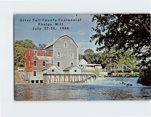 Postcard Otter Tail County Centennial Phelps Mill Fergus Falls ...