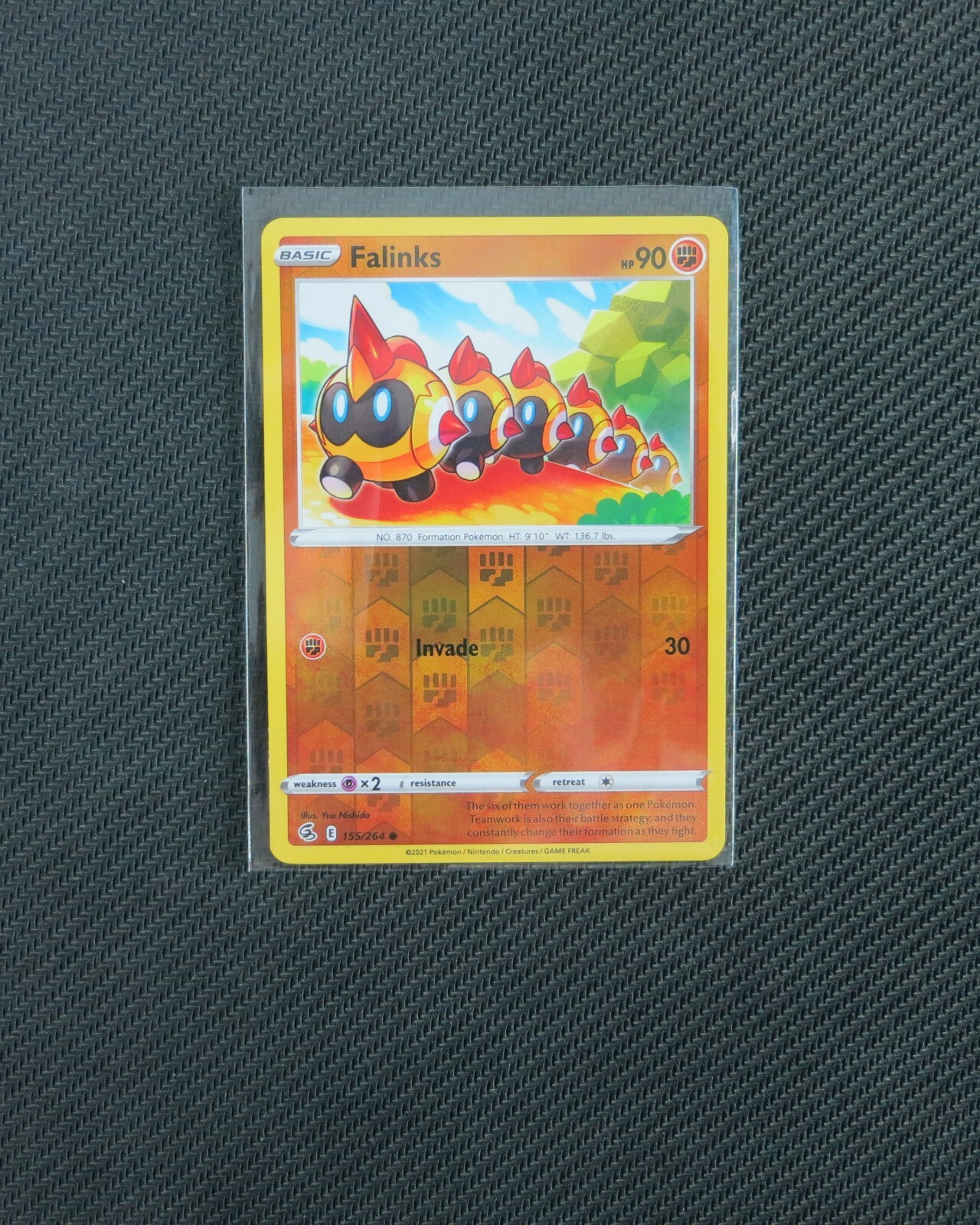 1x Falinks 155/264 REVERSE HOLO Fusion Strikes Pokemon TCG Card NM | eBay