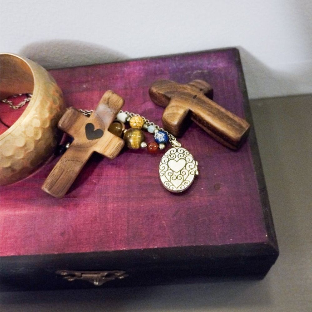 Emotional Support Cross Toys Wooden Fingertip Stress Relief Toy | eBay