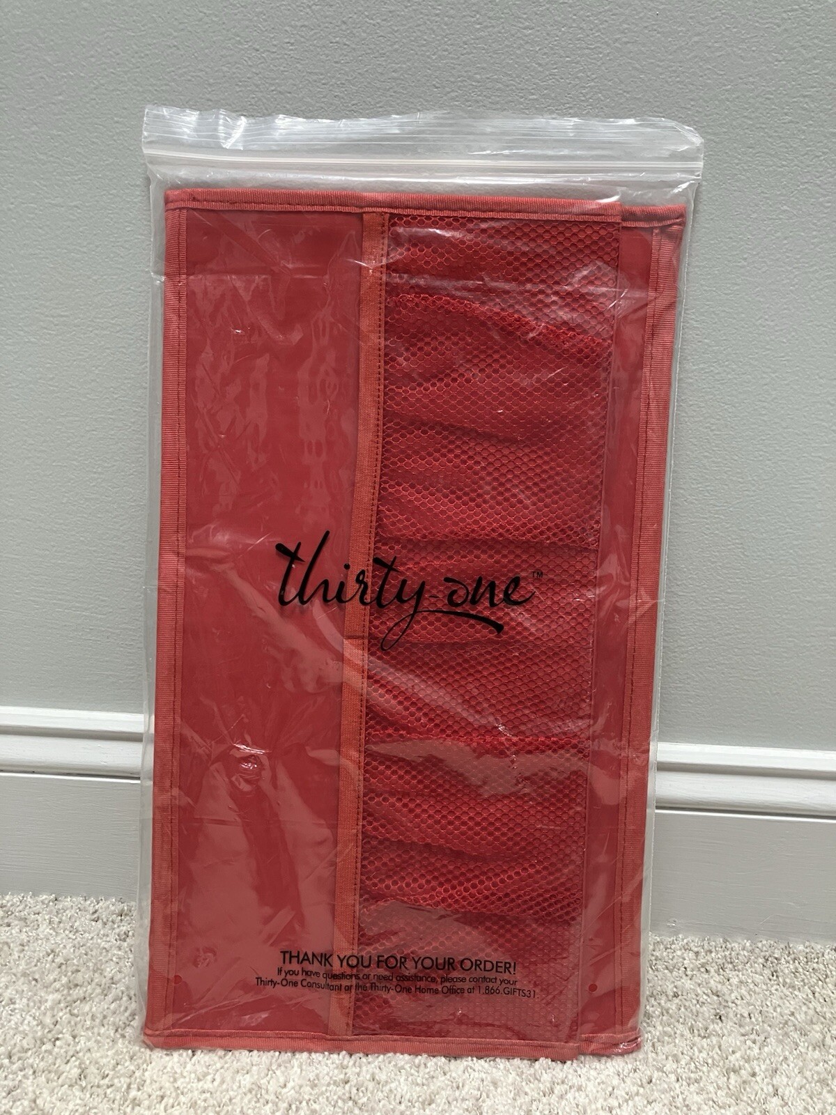 Thirty-One Stand Tall Insert for Medium Utility Tote - Red - New | eBay