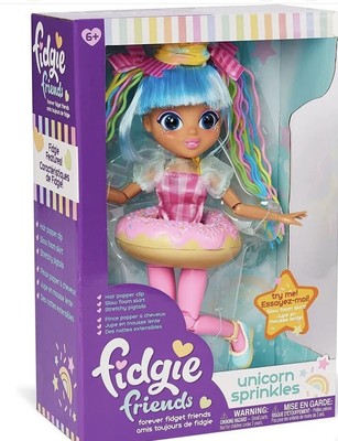Fidgie Friends Unicorn Sprinkles - Fashion Doll with Fidget Toy ...
