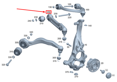 New MERCEDES-BENZ C S206 Front Left Lower Control Arm A2063305102 | eBay