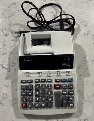 Canon P170-DH Calculator Tested & Working 12 Digits 2 Color Print | eBay