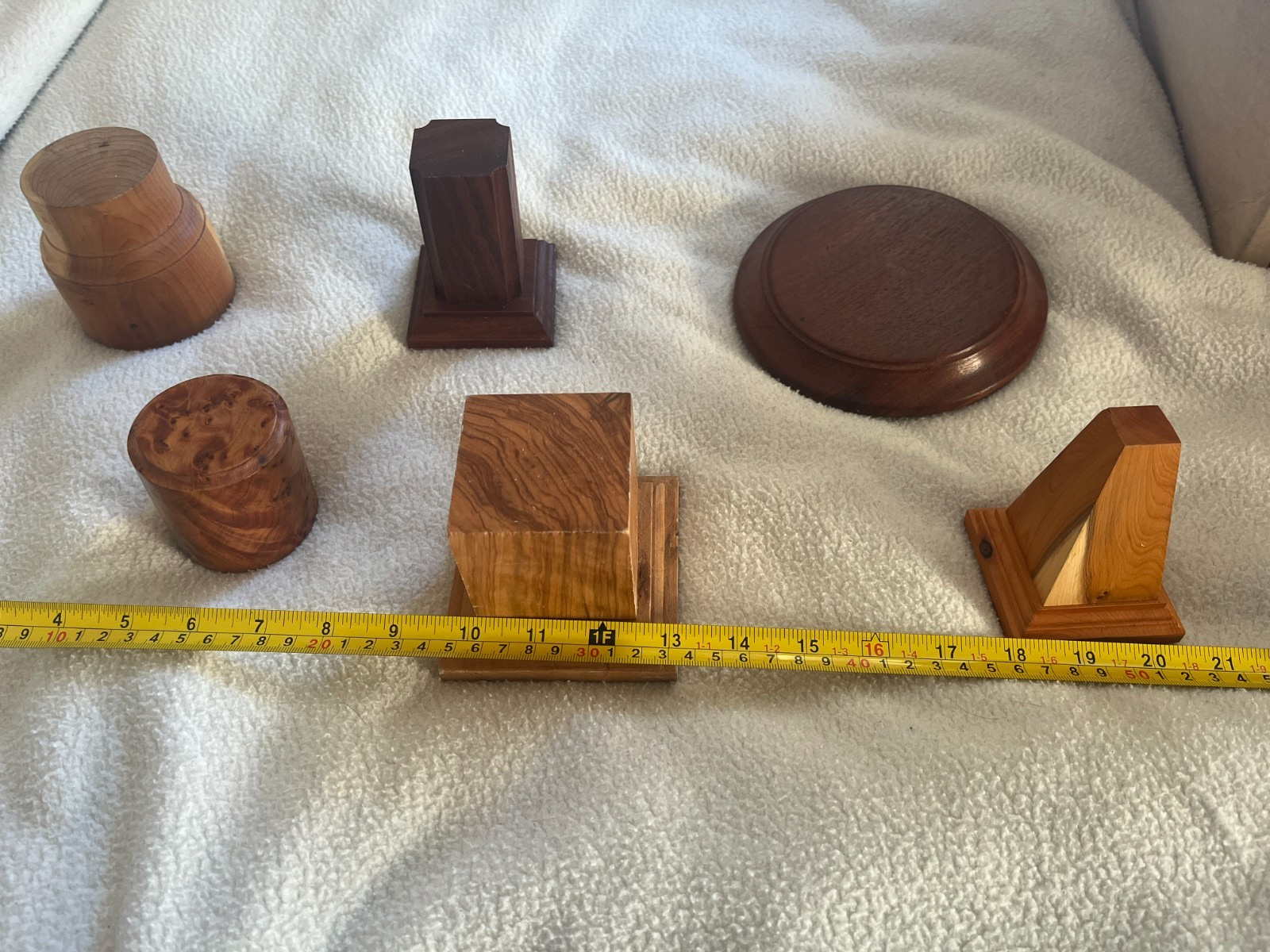 6 wood plinths for bust/model display - batch 15 | eBay UK