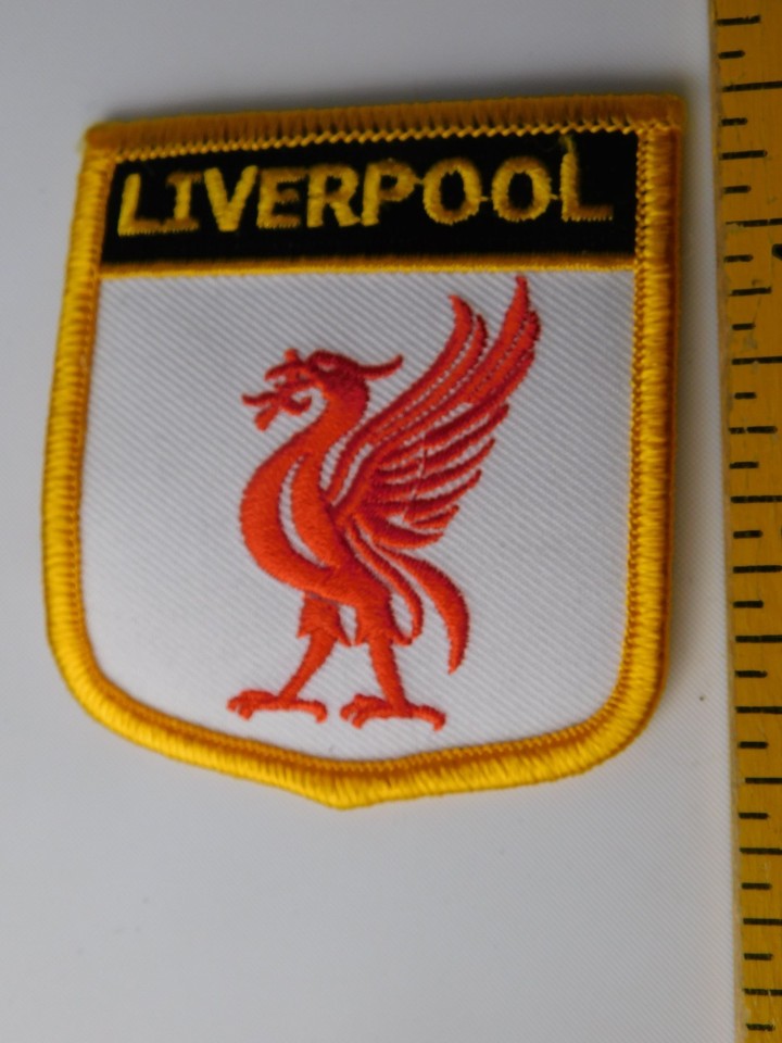 LIVERPOOL COAT OF ARMS PATCH HAT VEST BADGE ENGLAND SOUVENIR | eBay