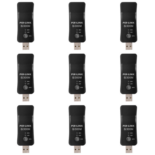 USB TV WiFi Dongle Adapter 300Mbps Universal Wireless Receiver RJ45 WPS ...