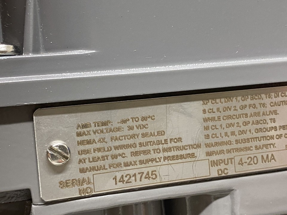 FISHER DVC6020 Valve Positioner DVC6020-105 Pre Owned Nice | eBay