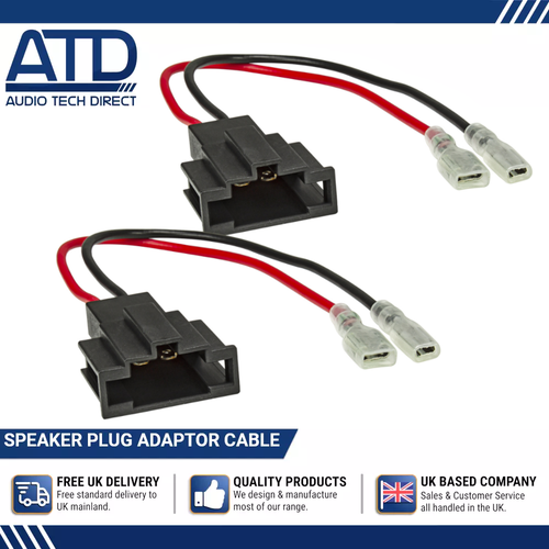 Speaker Adaptor Plug For Audi A1 A3 A4 A5 A6 A7 A8 Q2 Q3 Q5 Q7 TT R8 ...