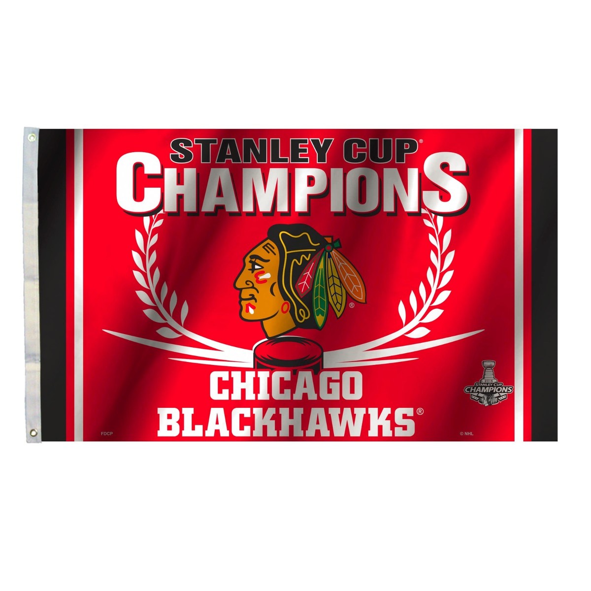 Chicago Blackhawks Stanley Cup Banners Chicago Blackhawks 3x5 FT Flag
