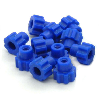 Nylon PLASTIC BLUE Knurled Thumb Nut, 10-24, Qty 25 | eBay