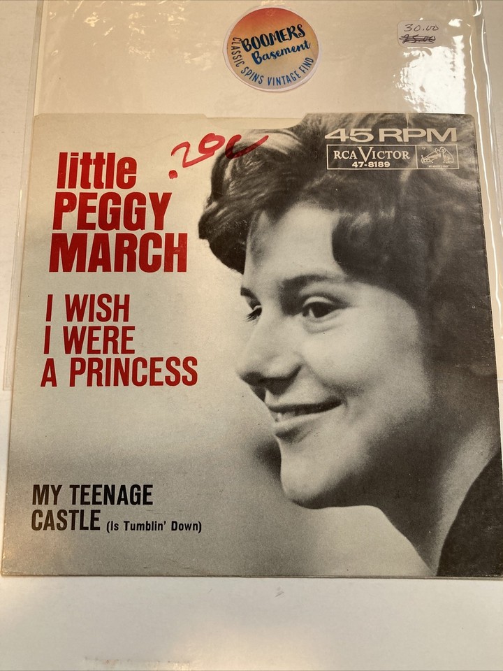 Little Peggy March My Teenage Castle 45 Rpm I Wish I Was A Princess Pic ...