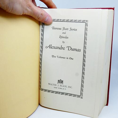 Collected Works Of Alexandre Dumas 1927 Walter J. Black Inc Short ...