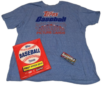 2014 First Pitch TOPPS T Shirt 3XL HOMAGE Picture Cards Baseball NOS ...