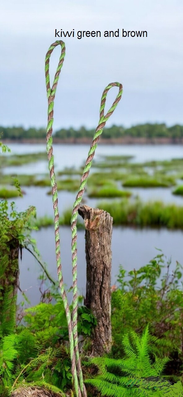 Flemish Twist Bowstring KIWI GREEN & MED BROWN choose your string ...