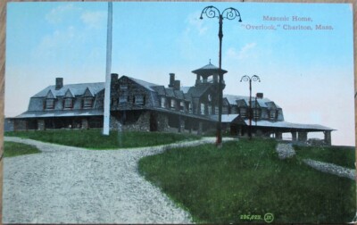 Charlton, MA 1910 Postcard: Masonic Home, Overlook - Massachusetts Mass ...
