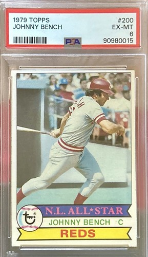 1978 & 1979 Johnny Bench Cards - PSA 6 & PSA 1 - NL All Star ...