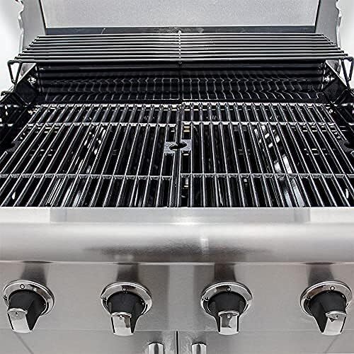 Grill Cooking Grates Grid 2-Pack Cast Iron Replacement 15.5" For Dyna ...