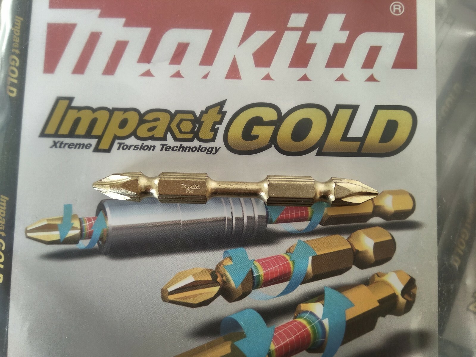 DRIVER BIT MAKITA IMPACT GOLD PHILLIPS BITS PH1 PH2 PH3, 65mm 90mm ...