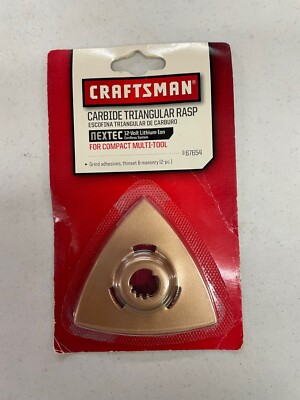 Genuine Craftsman Carbide Triangular Rasp for Multi-Tools 2 Pack 67654 ...