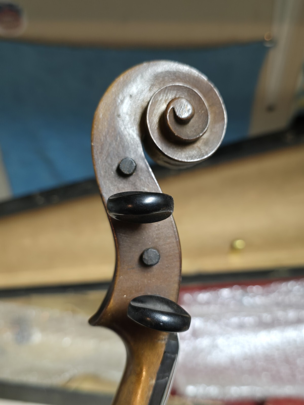 Vintage 1930's * HAND-MADE COPY * AMATI VIOLIN *In Coffin Style Wood ...