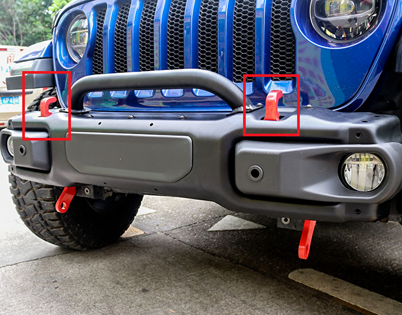 2pcs Red Front Up Tow Hook for Jeep Wrangler JK JL 2007-2023 Metal | eBay