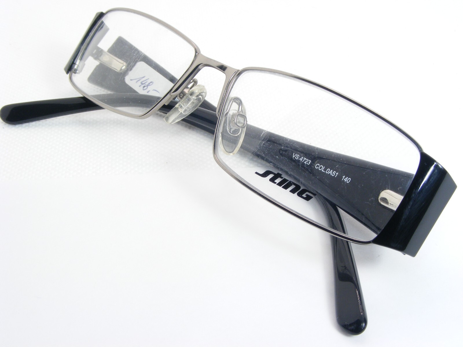 STING by DE RIGO VS4723 0A51 SILVER /BLACK EYEGLASSES GLASSES FRAME 54 ...