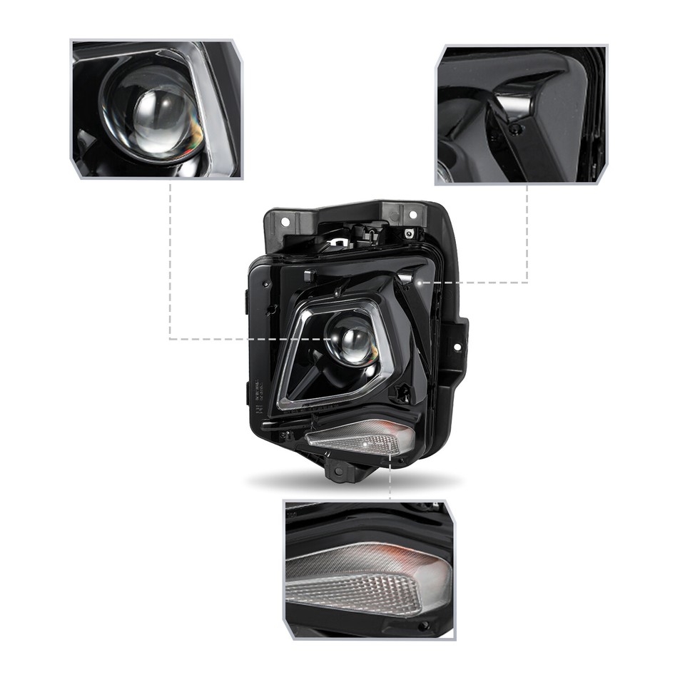 For 2019-2021 Chevy Blazer HID/Xenon&Upper Running Light Headlights ...