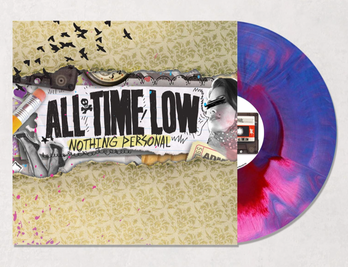 ALL TIME LOW - NOTHING PERSONAL LTD Lost in Swirly-O VINYL LP New ...