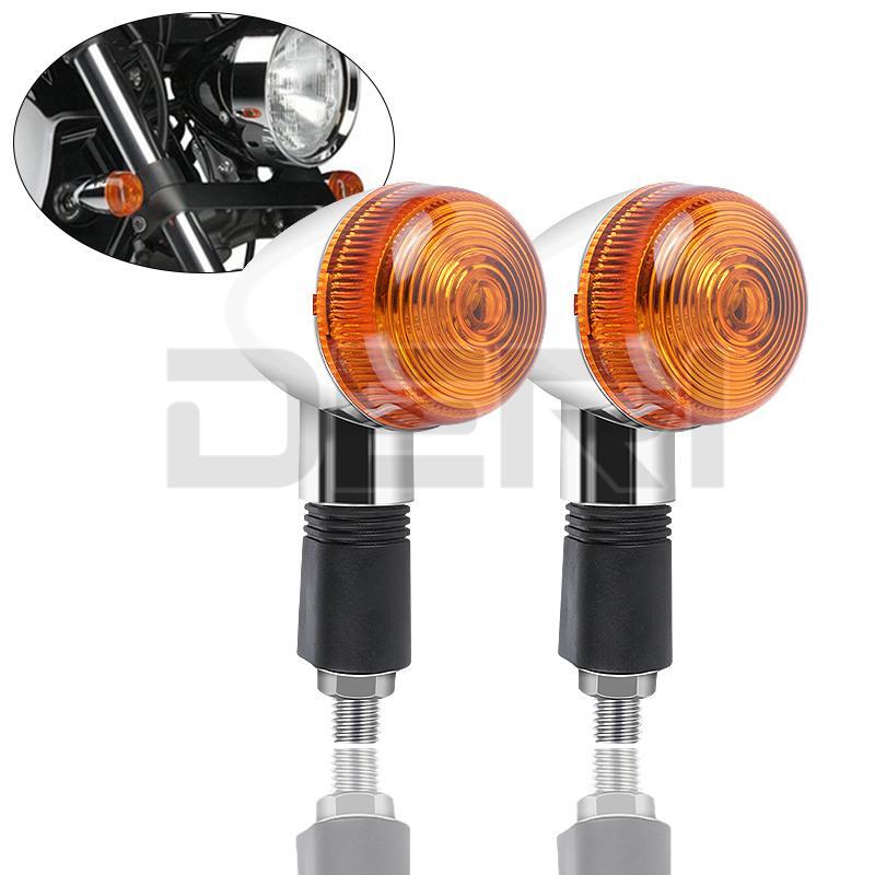 4x Universal Bullet Motorcycle Turn Signal Amber Indicators Lamp ...