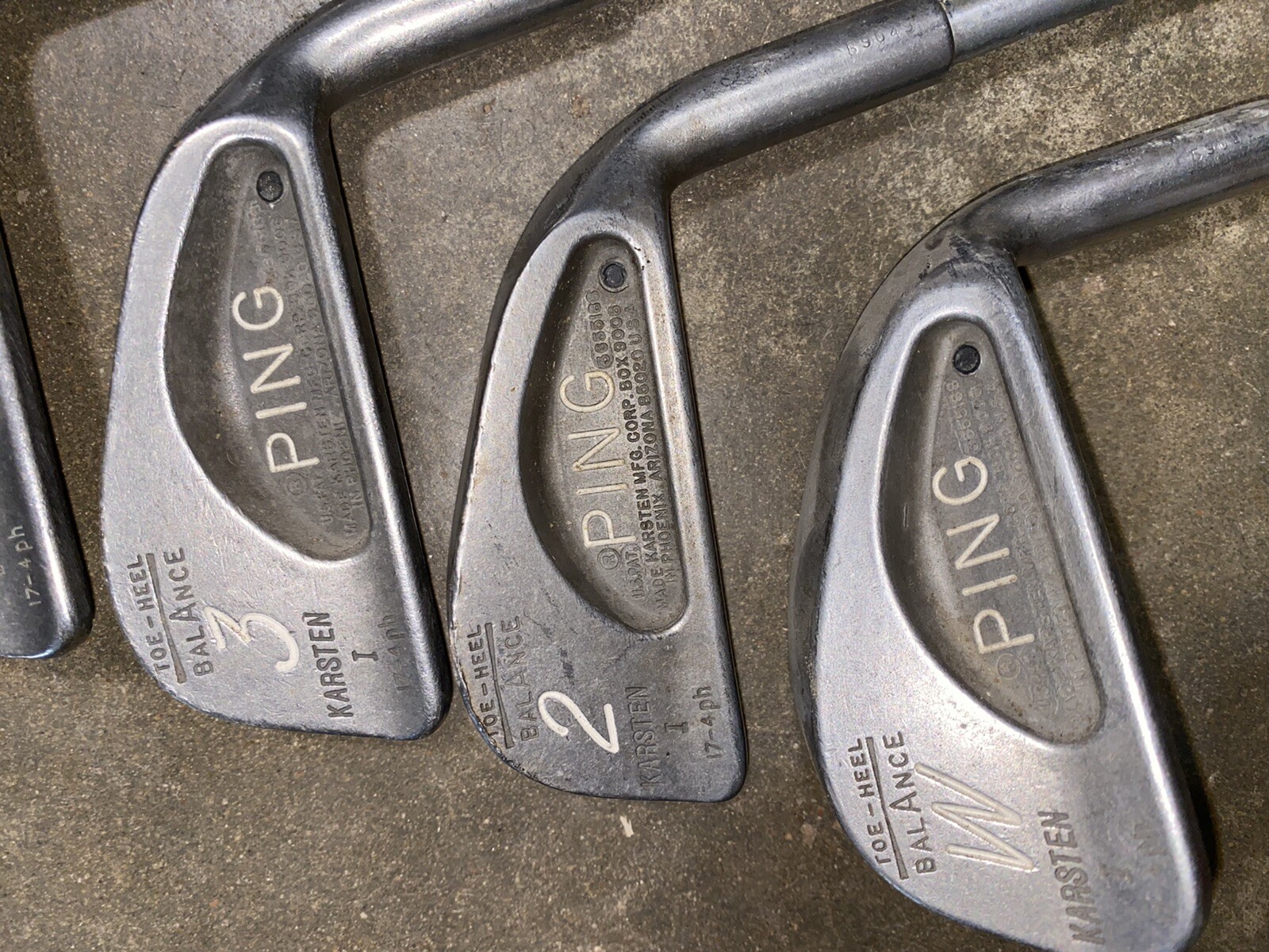Vintage I2 Ping Karsten I Black Dot (7) Irons (1) Eye 2 1 Wood (8 ...