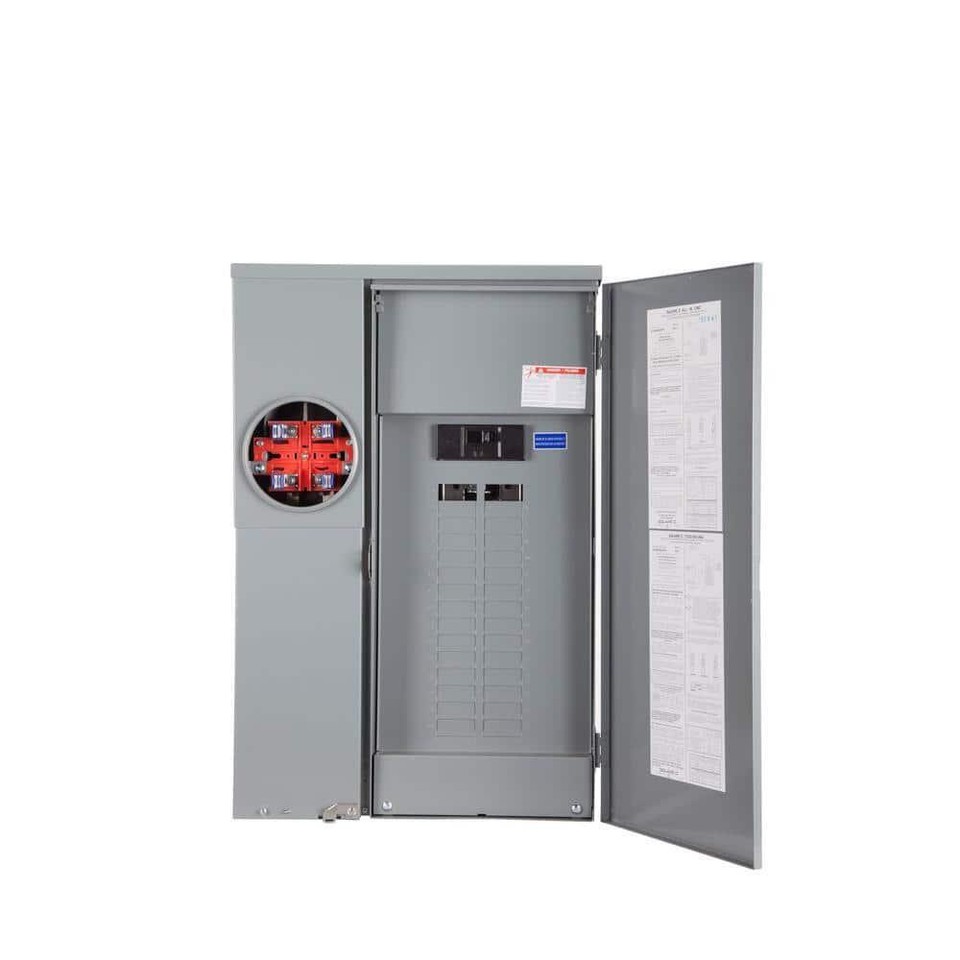 Square Main Breaker Box D 200 Amp 30-Space Outdoor Solar-Ready Plug-On ...