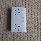 MK K2747 Double Socket 2G 2 Gang Double Switched Plug Socket White 13A ...