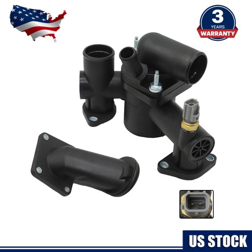 Thermostat Housing with Thermostat for 03-05 Jaguar S-Type XJ8 XJR 4.2L ...