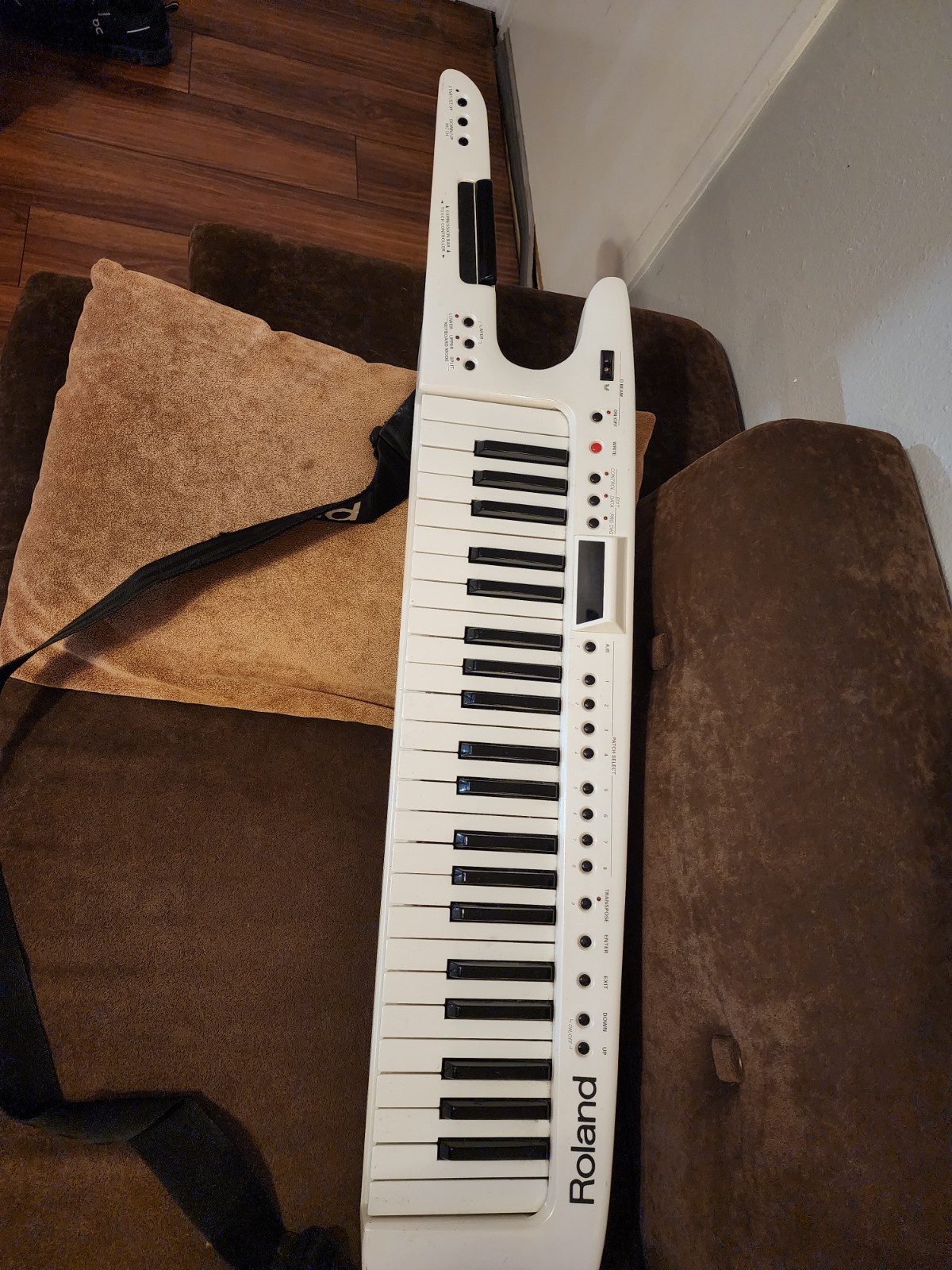 Vintage Rare Roland AX-7 Keytar Synthesizer White 45 Key | eBay