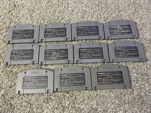 Lot Of 11 Japanese Nintendo 64 Oem Cartridge Case Back OG N64 Cassette ...