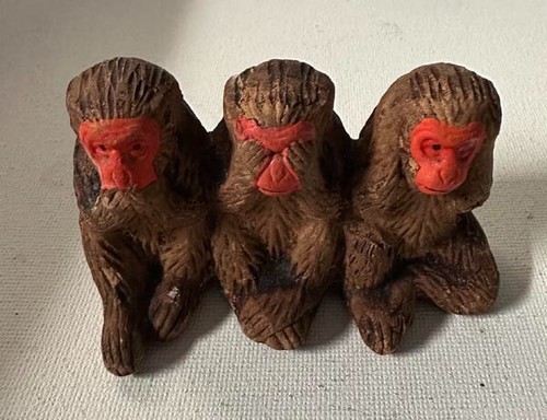 See No Evil Hear No Evil Speak No Evil (Three Wise Monkeys Japan | eBay
