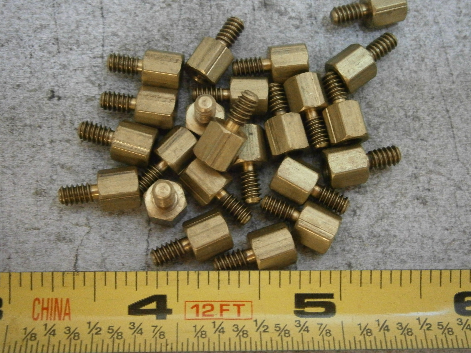 Amatom 9737-B-0632 Male-Female Standoffs 1/4" Hex x 1/4" Brass Lot of ...