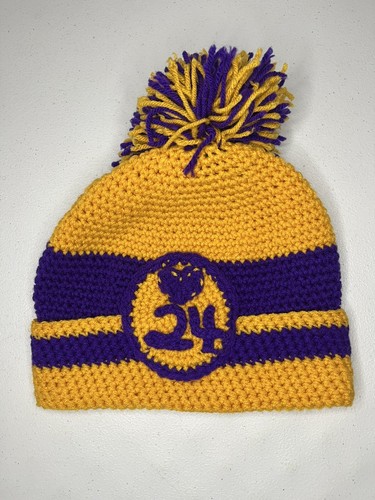 Handmade Crochet KOBE BRYANT Tribute Skullcap Beanie Los Angeles Lakers ...