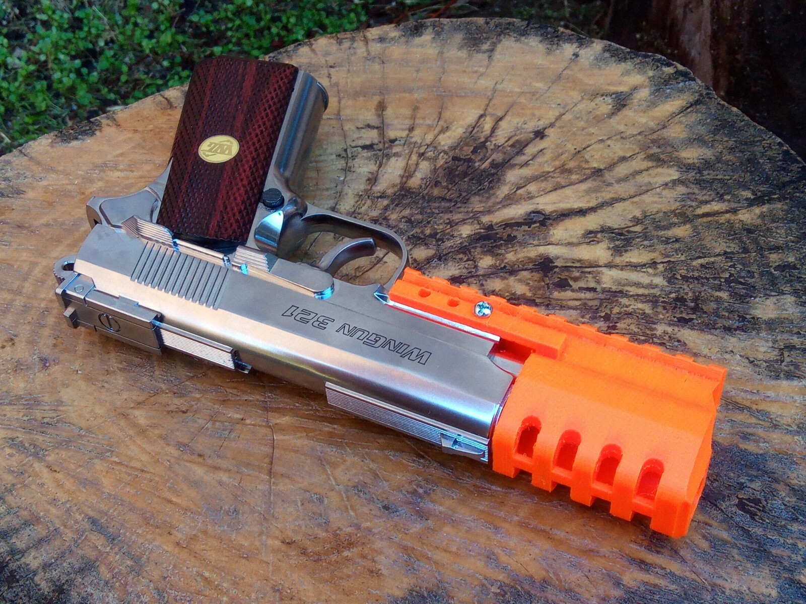 J.W. Frame Mount Compensator with 10-Slots Rail for 1911 Compact ...