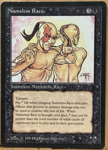 LIMITED EDITION The Dark Vintage MtG Nameless Race Unplayed NM | eBay