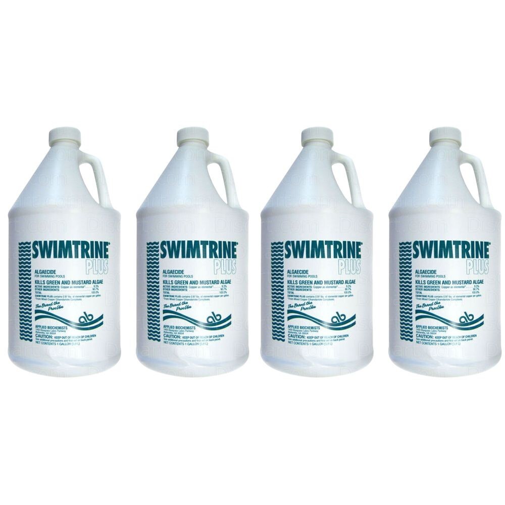 Applied Biochemists Swimtrine Plus 1 Gallon Algaecide Green Mustard (4 ...