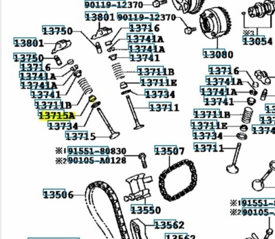 90913-02112 GENUINE Toyota LEXUS SEAL, EXHAUST STEM OIL 9091302112 OEM ...