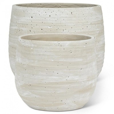 Set Of 2 Extra Large Ridge & Hole Planters | eBay