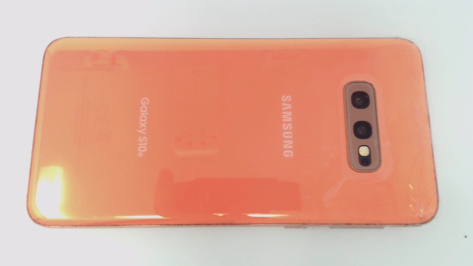 Samsung Galaxy S10E SM-G970U1 (Coral 128GB) AT&T BAD BOARD/CRACKED GLAS ...