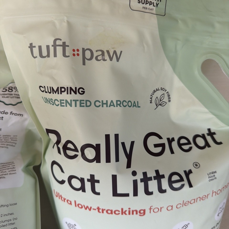 2 Pack Tuft & Paw Really Great Low Tracking Tofu Cat Litter Unscented ...