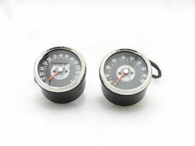 SMITH REPLICA SPEEDOMETER TACHOMETER PAIR 0-150 MPH GREY BSA NORTON ...
