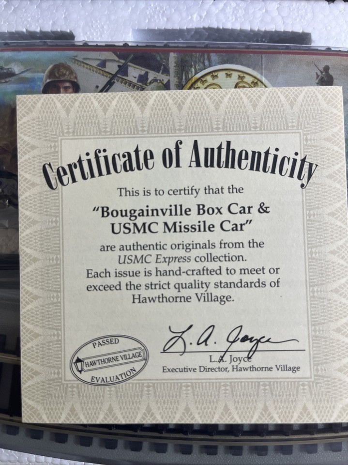 Hawthorne Village USMC Express Collection #4 Bougainville Box & USMC ...