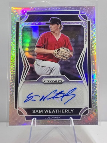 2021 Panini Prizm Draft Picks - Autographs Sam Weatherly #AU-SW (AU, RC ...