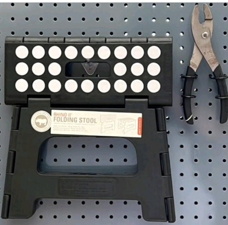 Kikkerland Rhino II Step Stool, Black Brand New Folding Stool | eBay